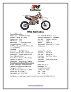 Trailmaster TM31 250 Off-Road Dirt Bike - Unleash Adventure